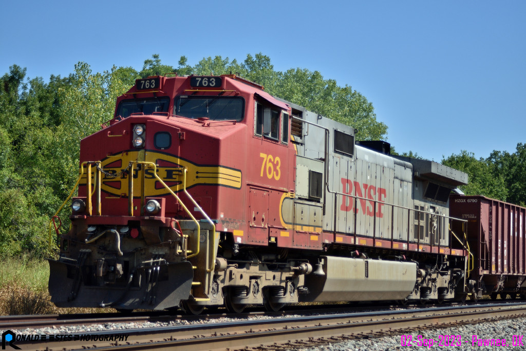BNSF 763 Dash9-44CW Pawnee, OK