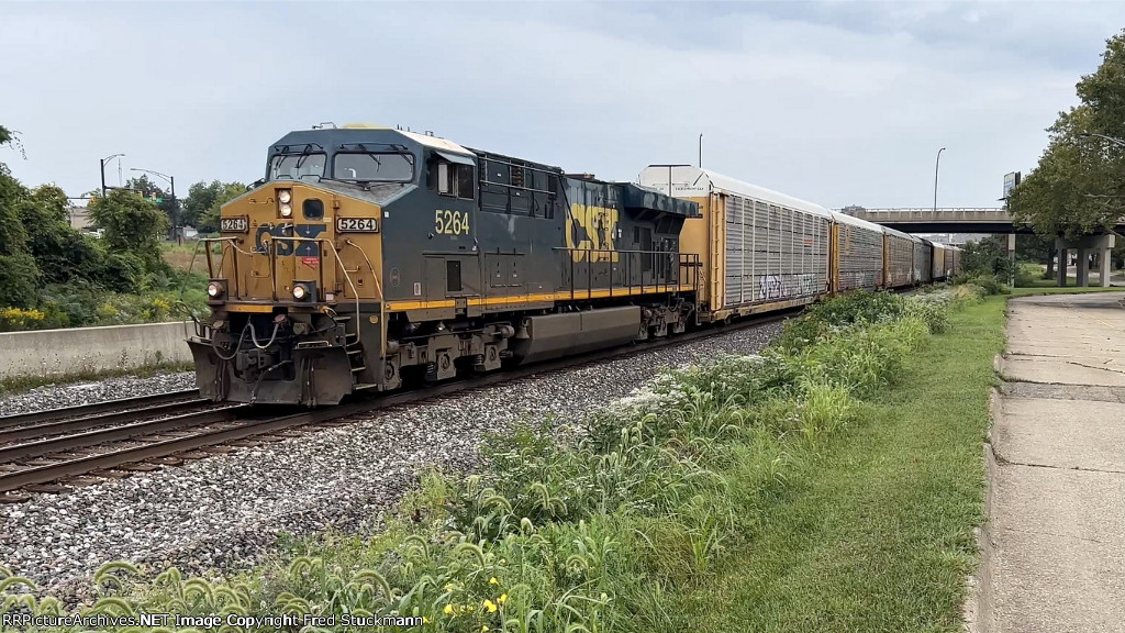CSX 5264 leads M217.