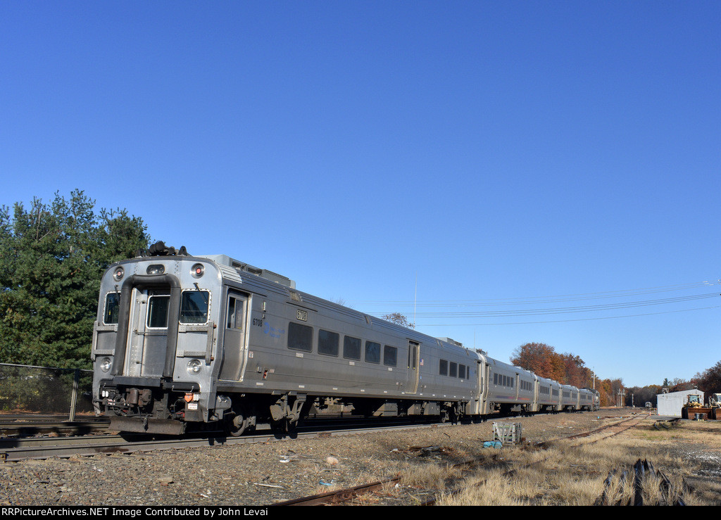 MNR Comet V Cab Car # 6708 trails on the rear of NJT Train # 1709 as it heads to Suffern