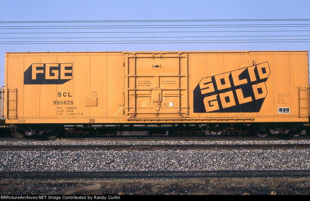 SCL 995825 insulated boxcar