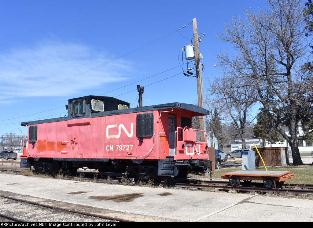 CN Caboose on display at the Depot