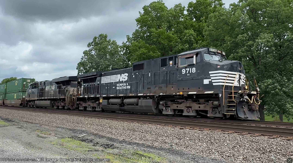 NS 9718 east is next with more stacks.