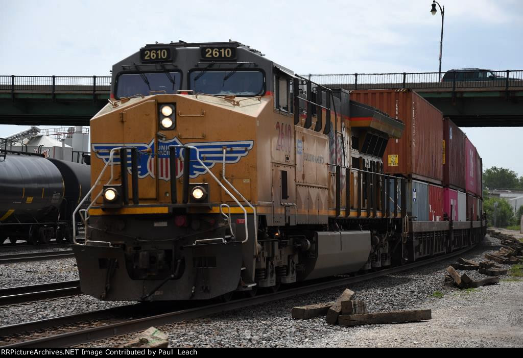 Stack train rolls east