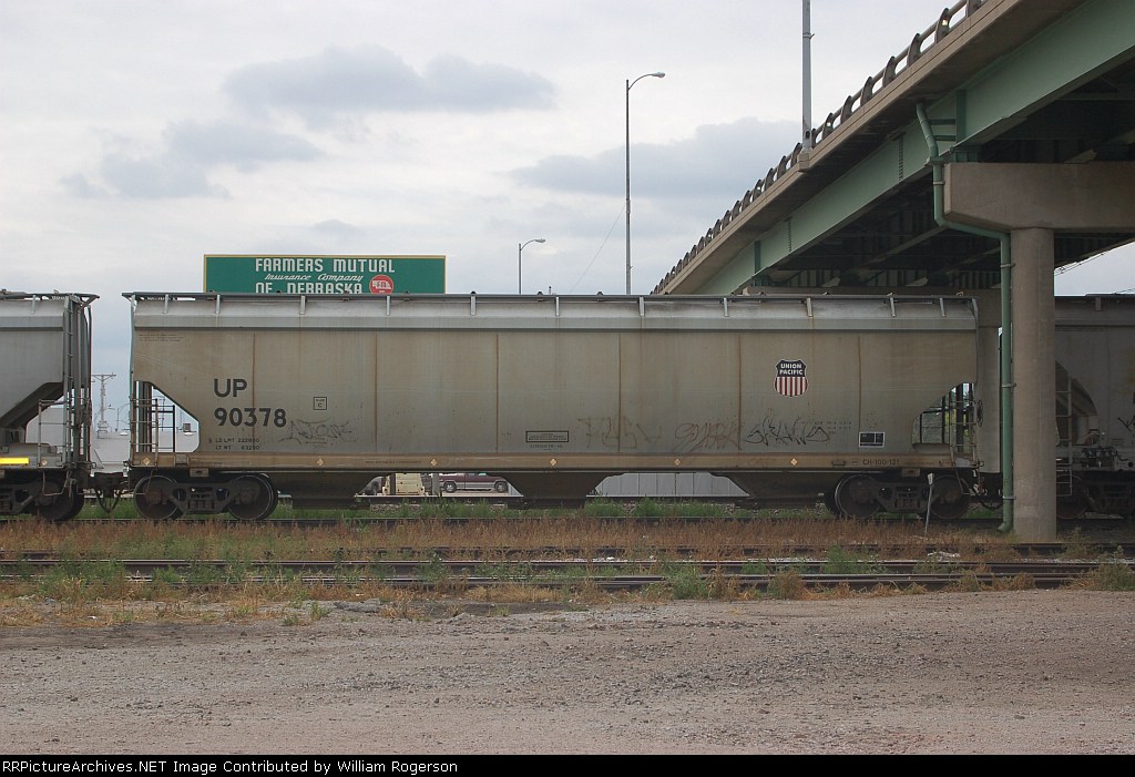 Qnion Pacific Railroad (UP) Covered Hopper No. 90378