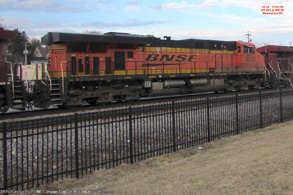 287 rolls west along State St.