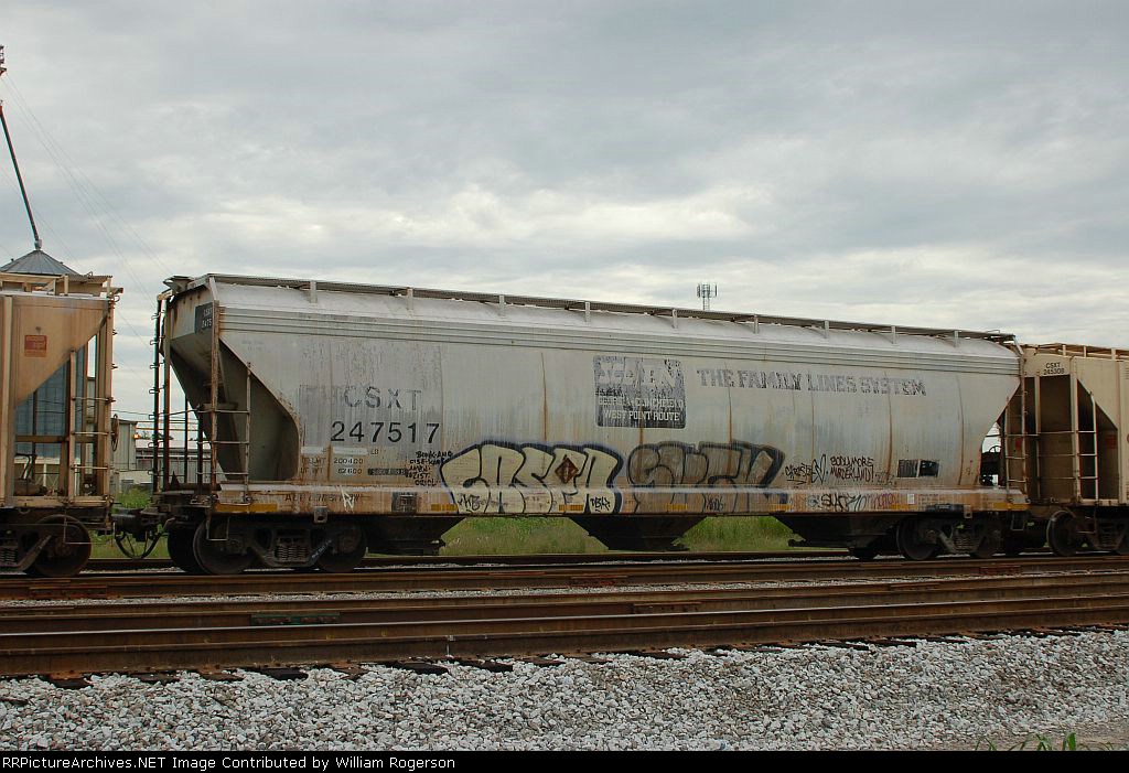 CSX Transportation (CSXT) EX Family Lines System, Covered Hopper No. 247517
