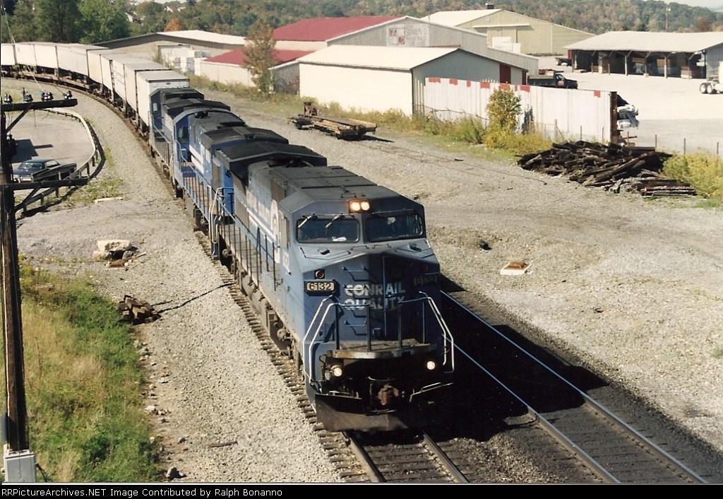 An eastbound van train is about to duck under the Jackson St Bridge and into the tunnels