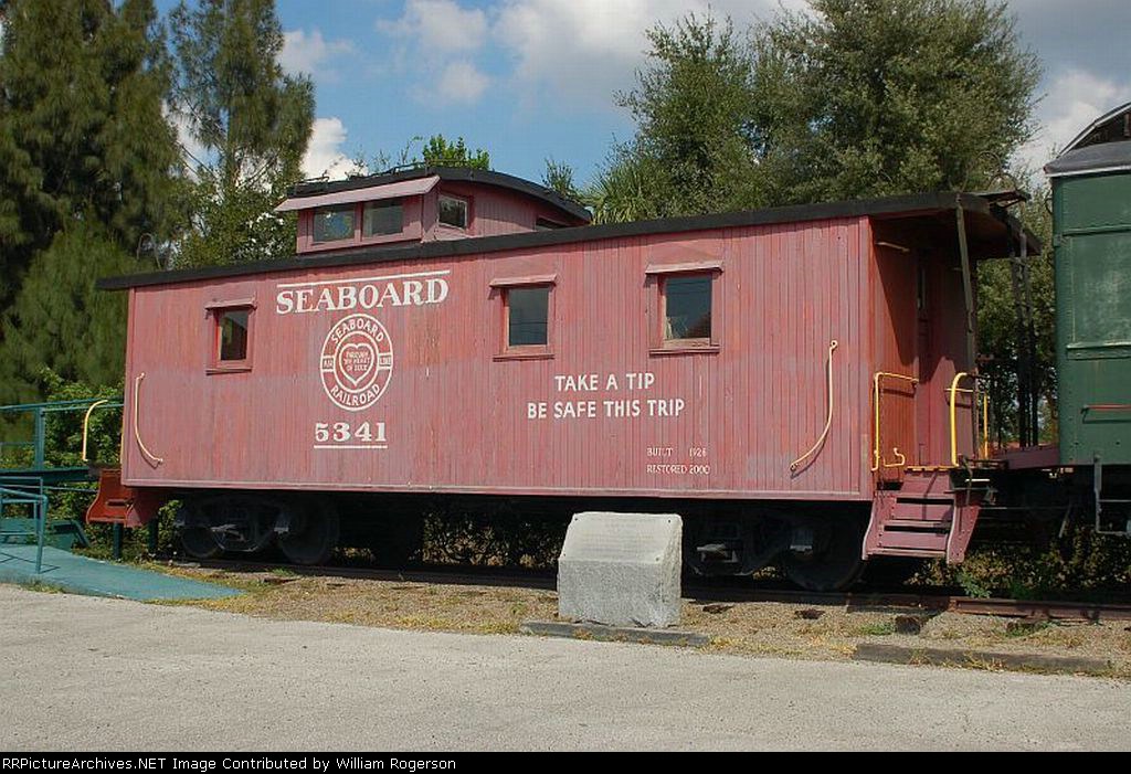 Seaboard Air Line Railroad (SAL) Caboose No. 5341 on display