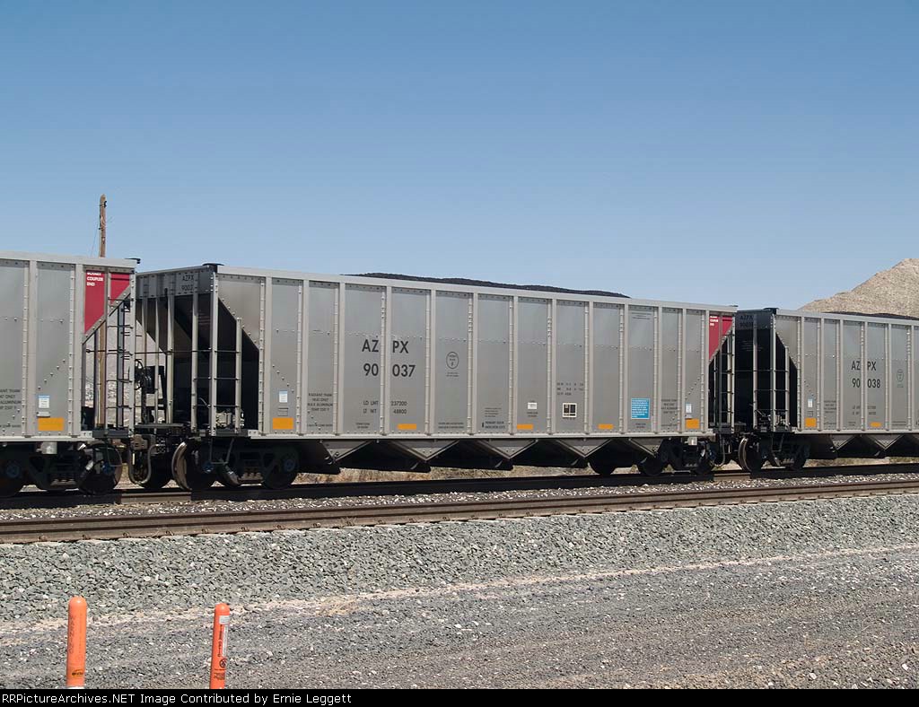 AZPX 90037 in a WB coal train at 2:20pm