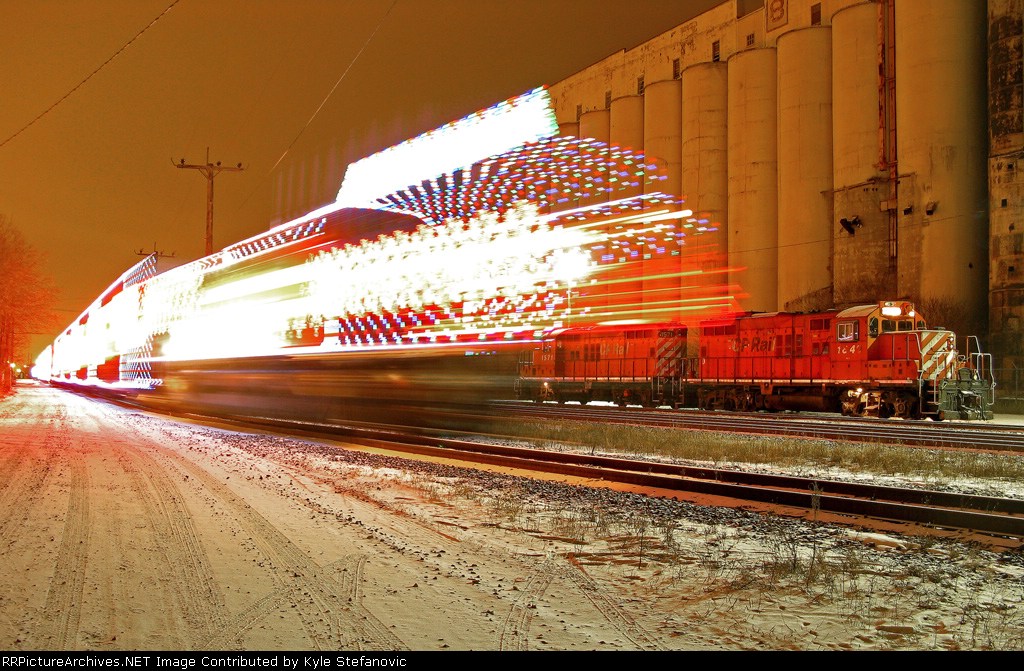The CPR Christmas Train pulls out from in front of the Depot. By far ...
