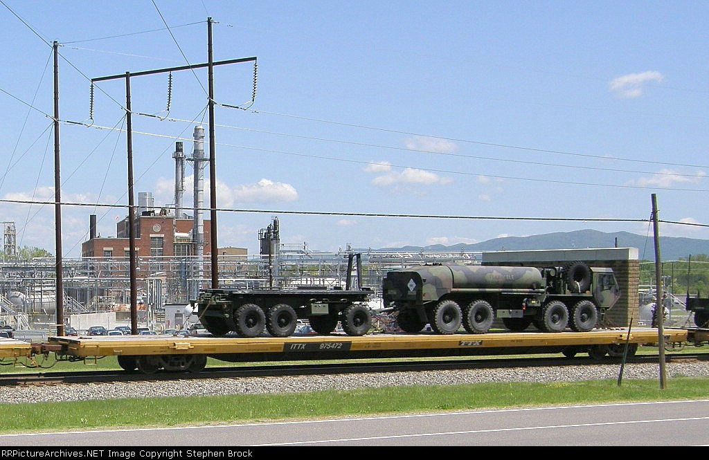 ITTX 974472 with a HEMTT M978 bulk liquid transporter