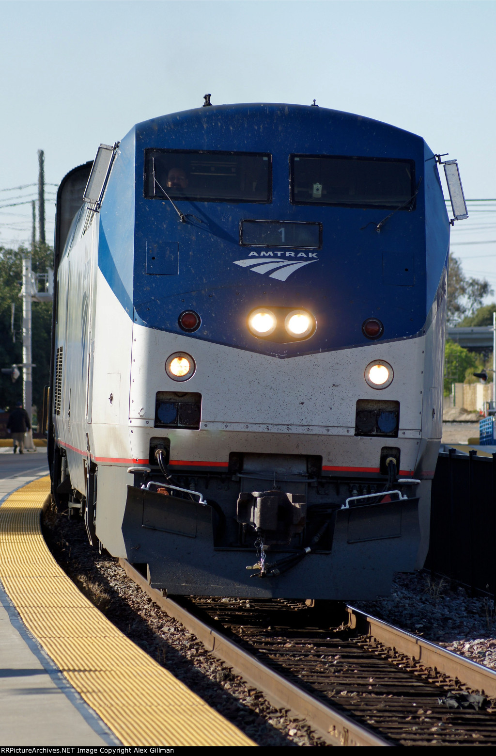 Amtrak 1 West Head-On