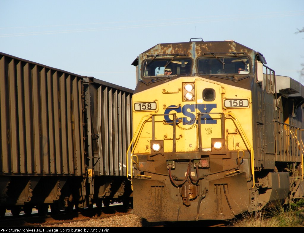 Close up of CSX 158