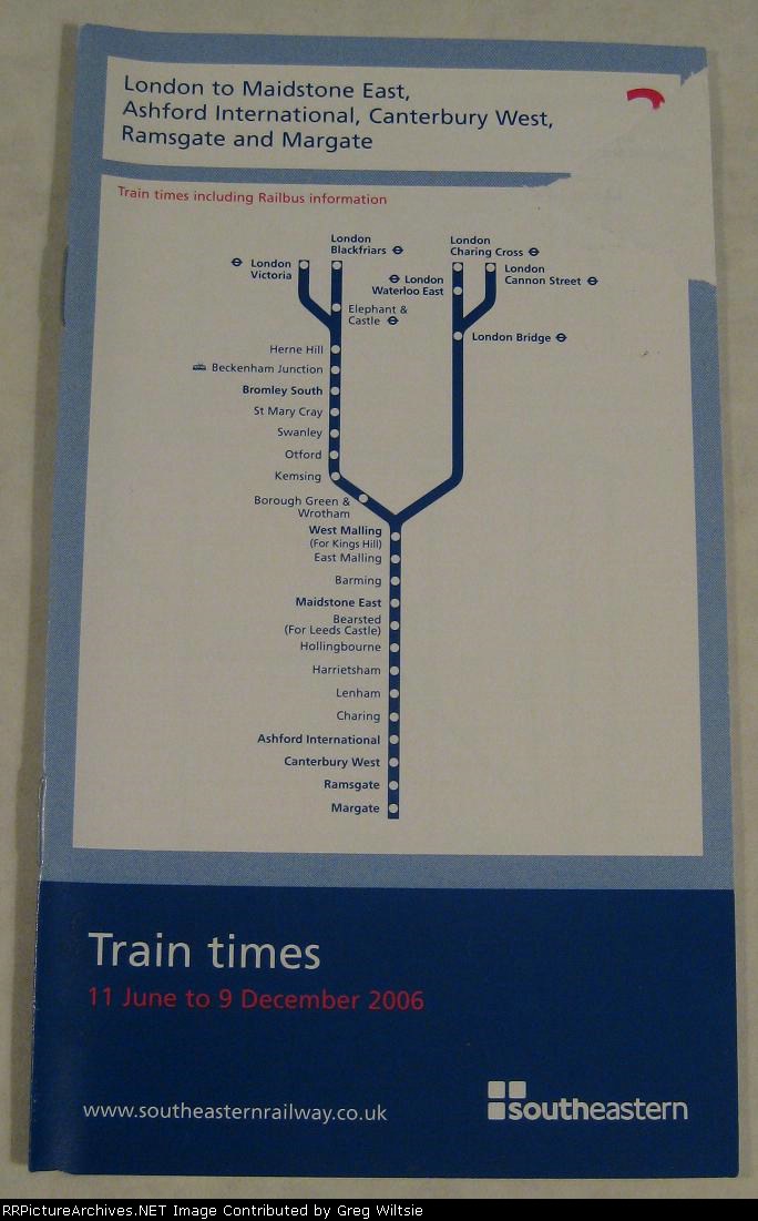 Southeastern Timetable 2