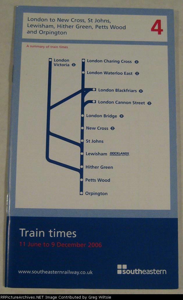 Southeastern Timetable 4