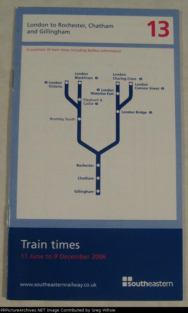 Southeastern Timetable 13
