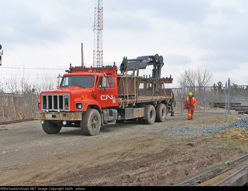 CN heavy truck in Aldershot Yard