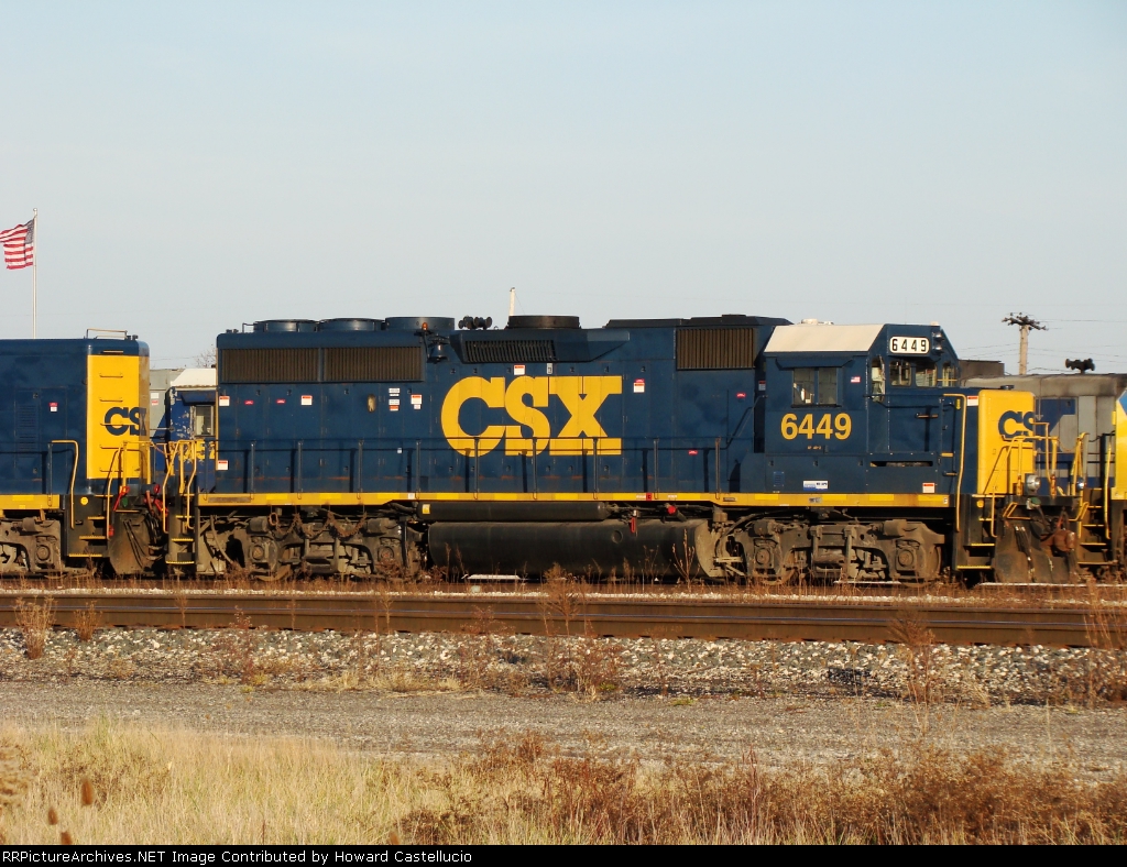 GP 40-2 6449 in Walbridge yard