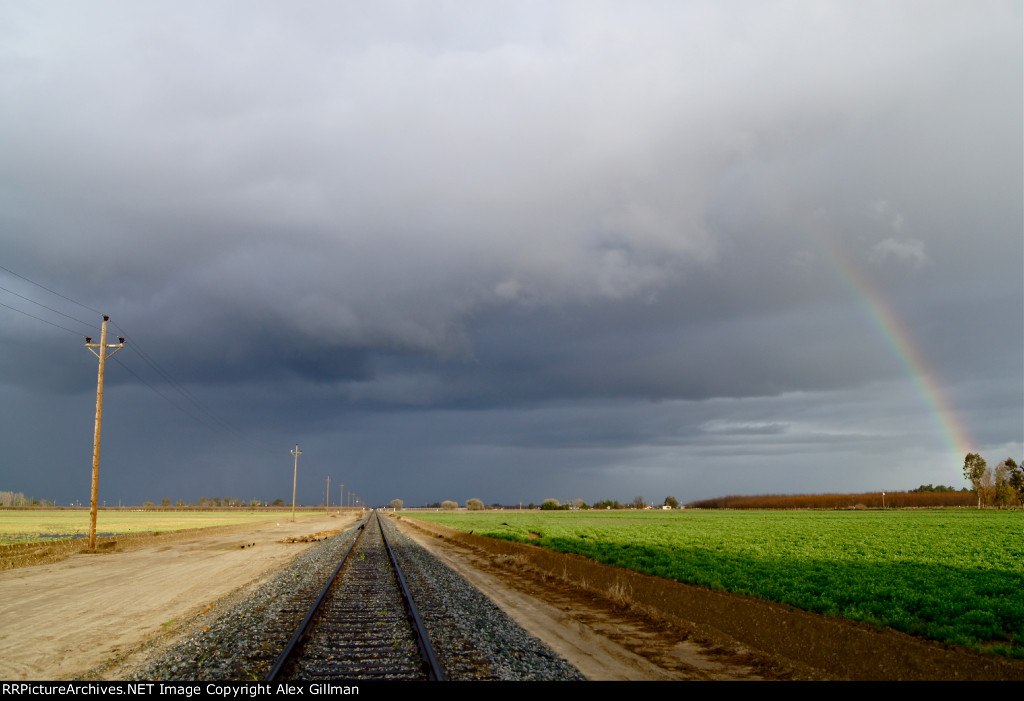 Looking East Under The Rainbow
