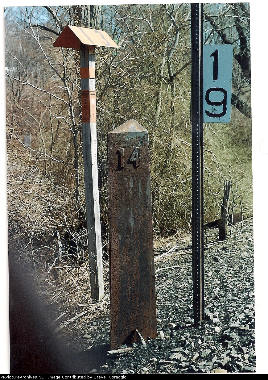 Old PRR Milepost