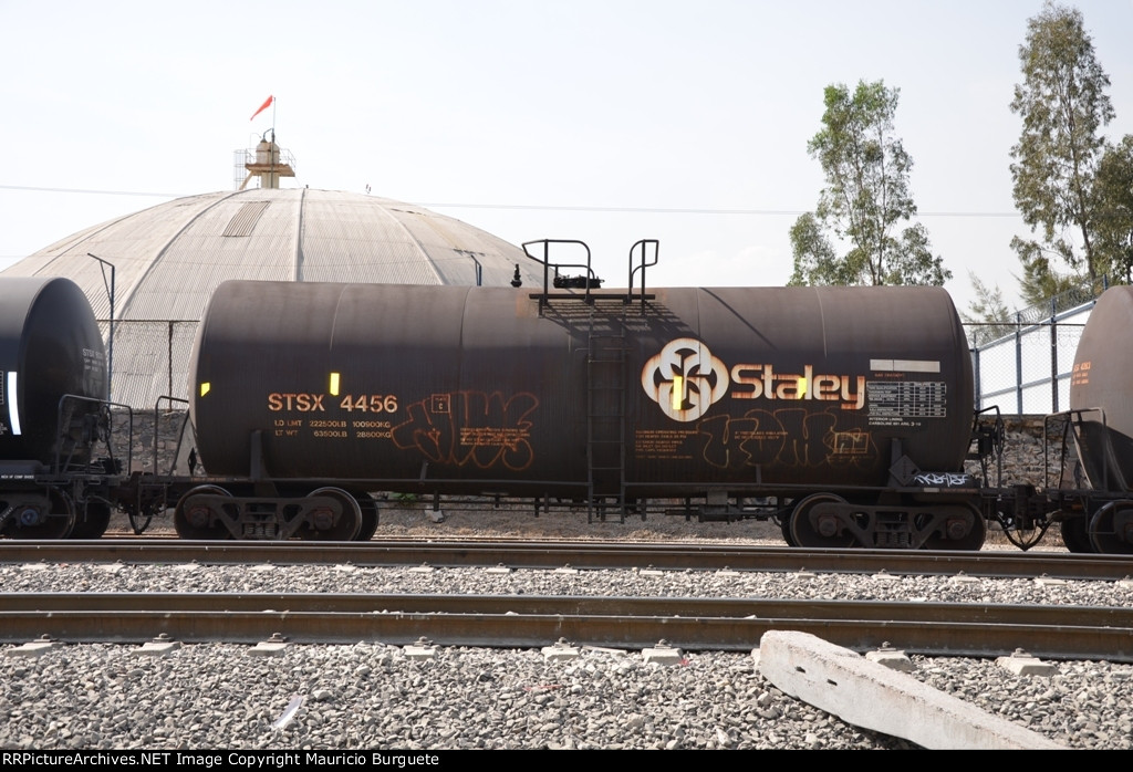 STSX Staley Tank car with graffiti