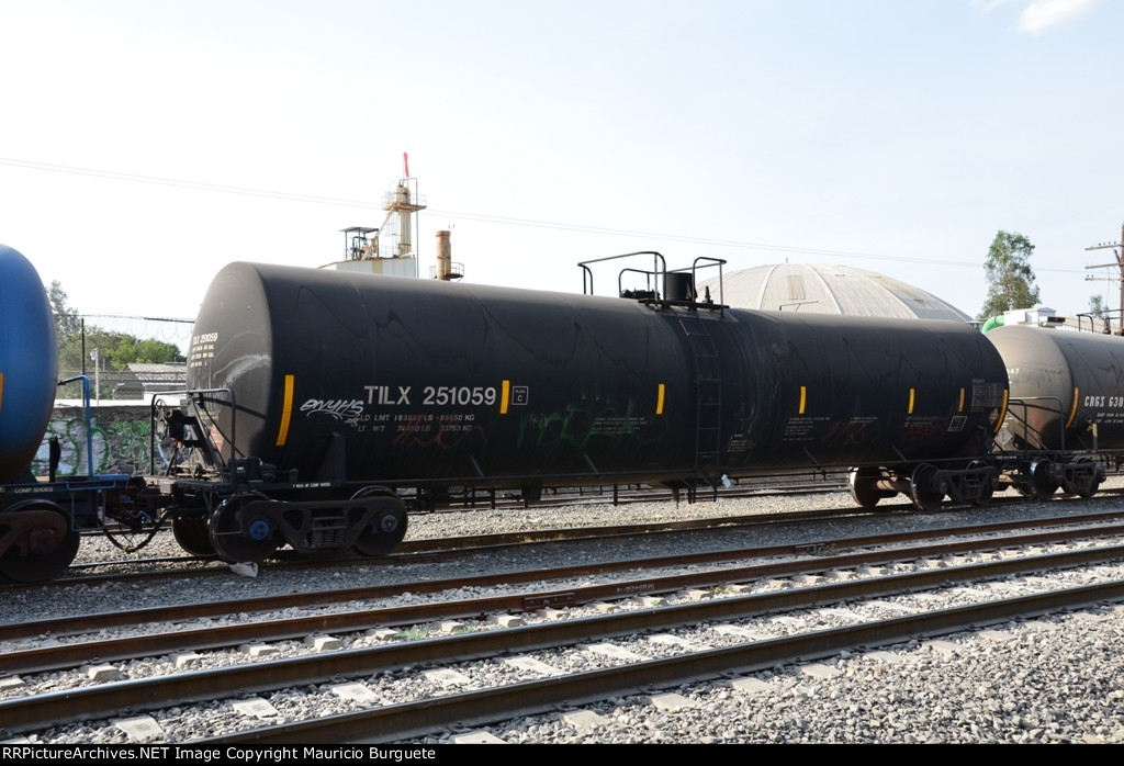 TILX Tank Car with graffiti