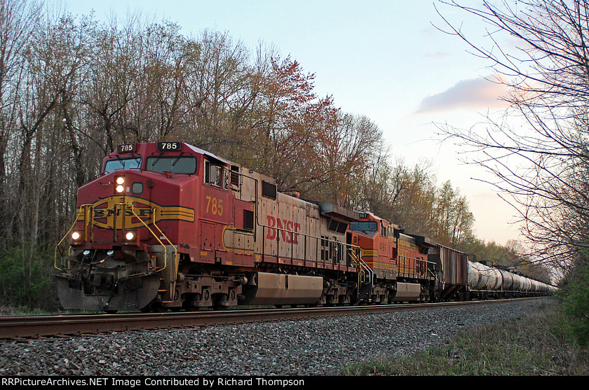 BNSF 785 on NS 64R