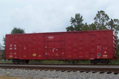 New looking boxcar at Selma
