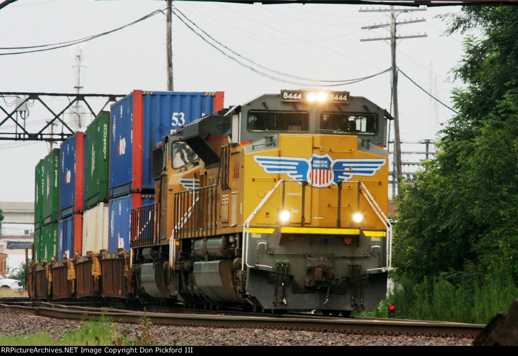 UP 8444 Stack Train
