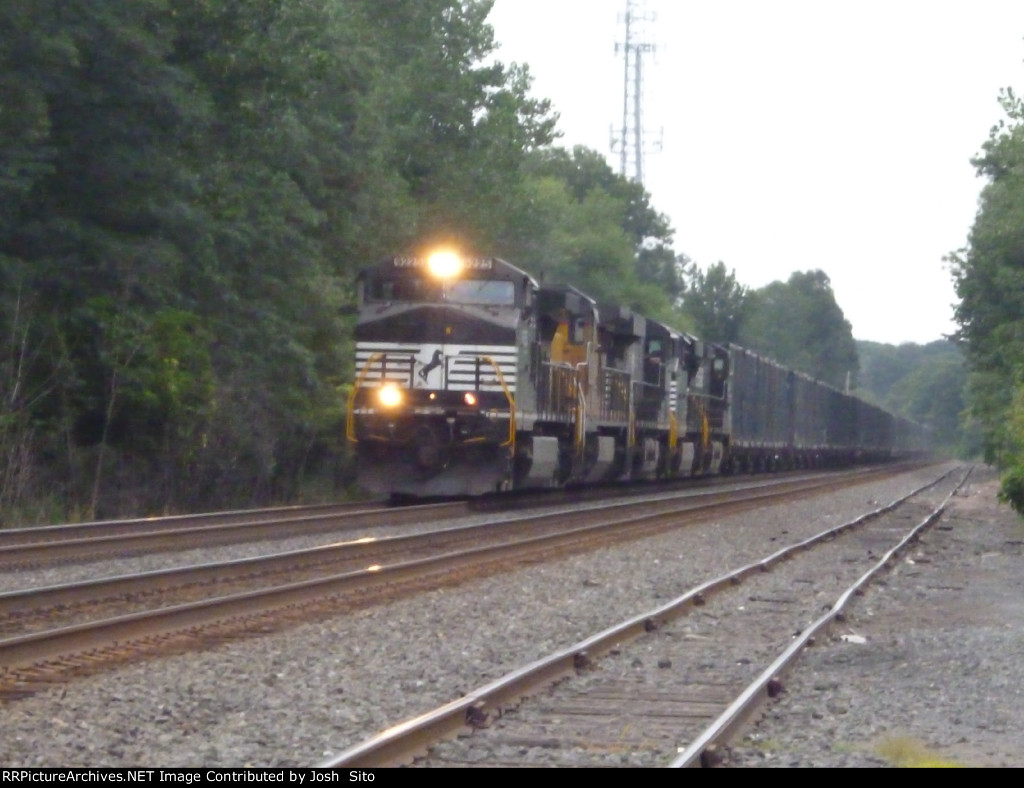 NS 65J With A Union Pacific trailing