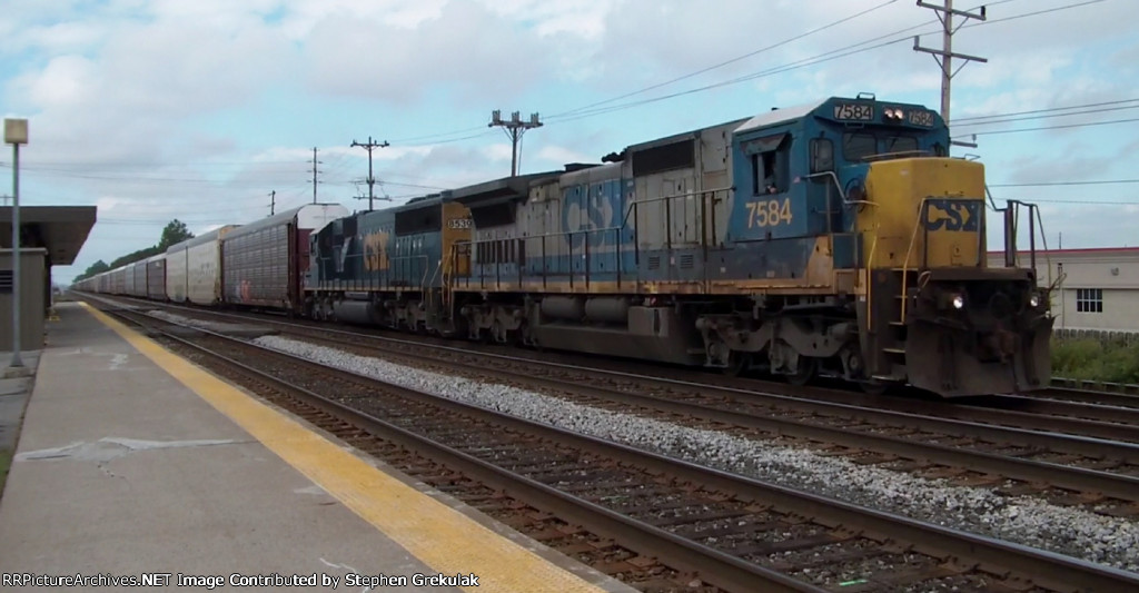 CSX EB Autorack