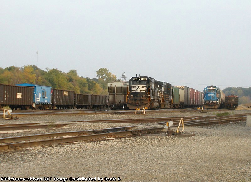 NS 38J and B16 in the yard