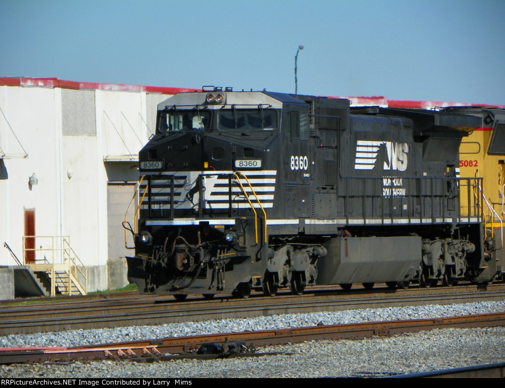 Close up of the ex Conrail unit NS 8360
