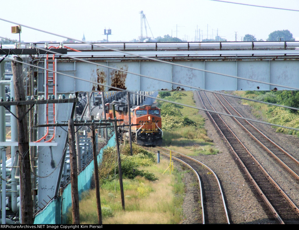 BNSF 4490 Unloading Ethanol Train at Motiva