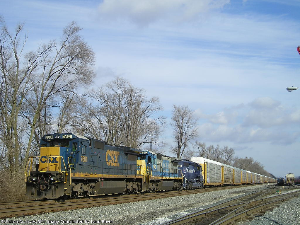 CSXT 7601 On CSX Q 227 Southbound