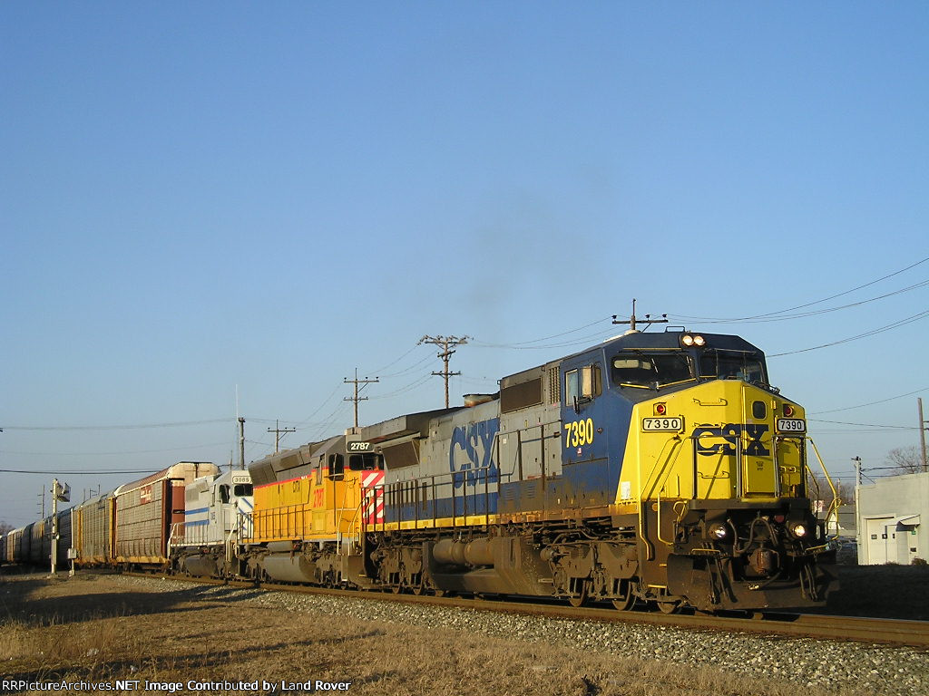 CSXT 7390 On CSX Q 231 Eastbound