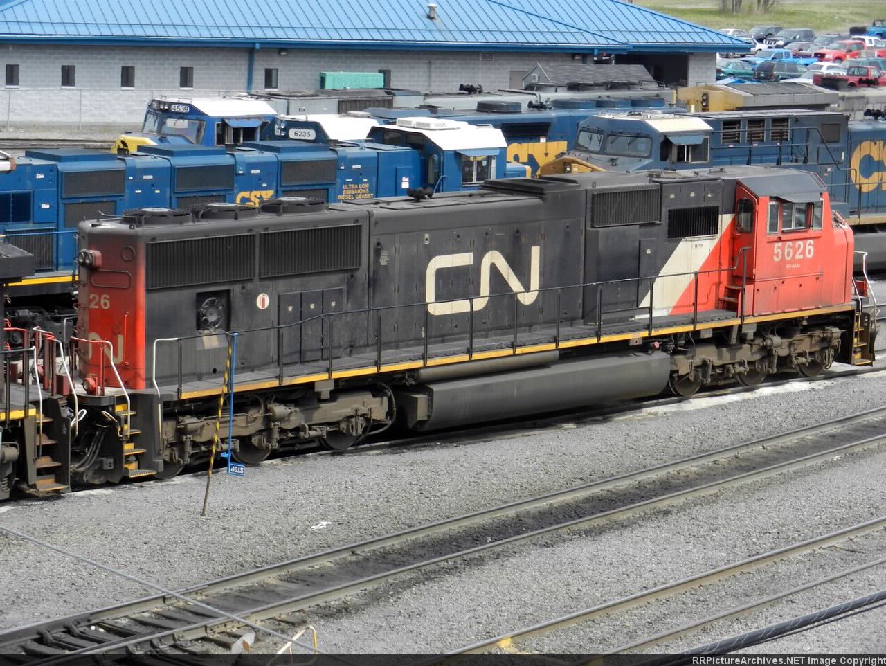 CN EMD SD75I 5626