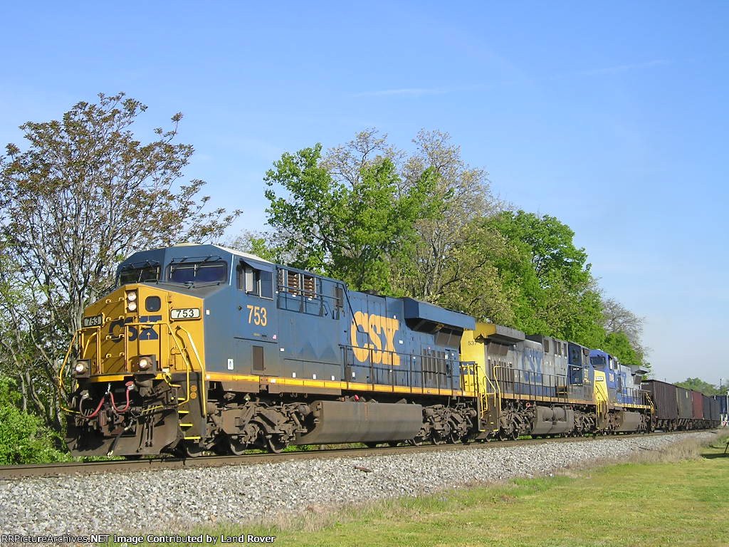CSXT 753 On CSX E 411 Eastbound