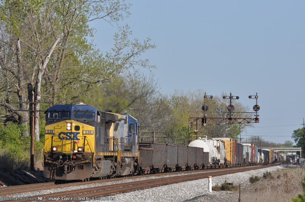 CSXT 539 On CSX Q 342 Northbound