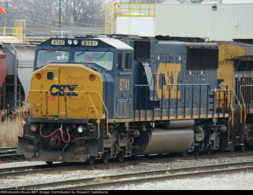 A grab shot of former Conrail SD60M now CSX 8741