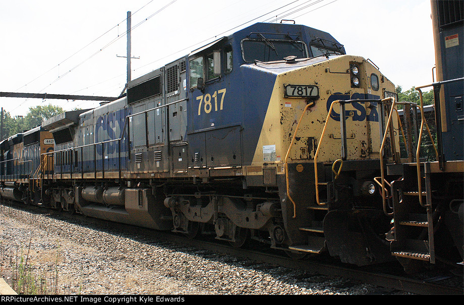 CSX C40-8W #7817 on X410-24