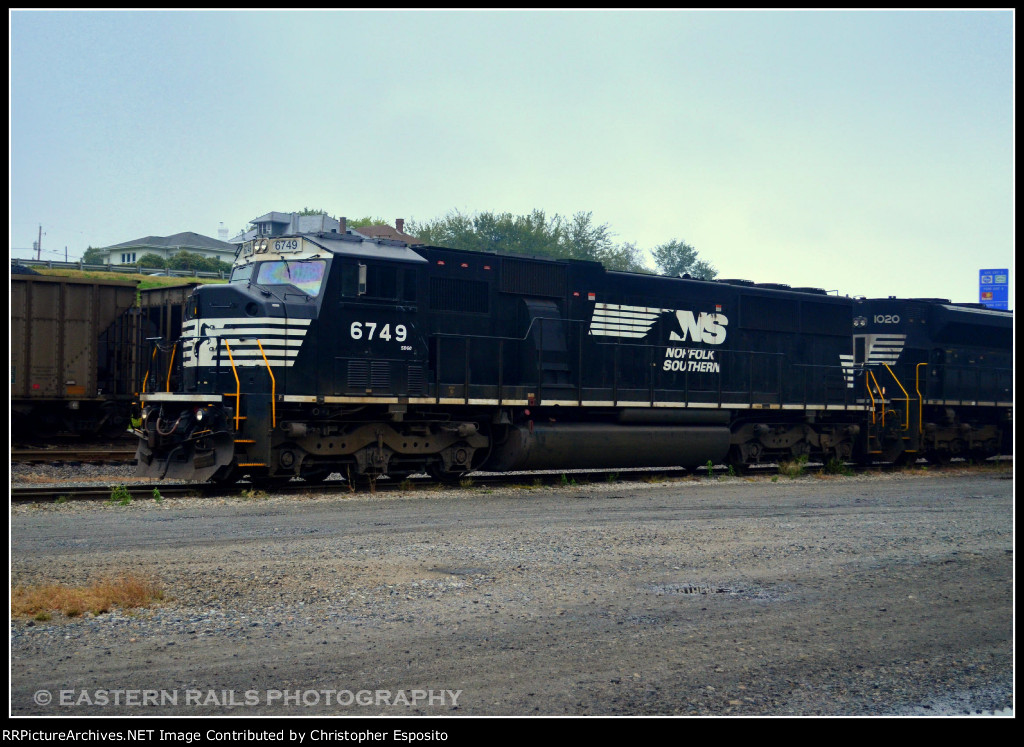 NS SD60I 6749 rests in South Yard