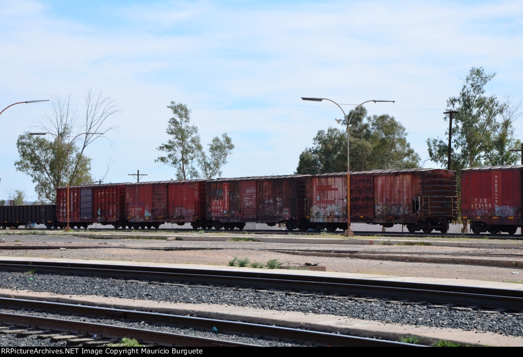 FXE Box Cars ex NdeM in Benjamin Hill