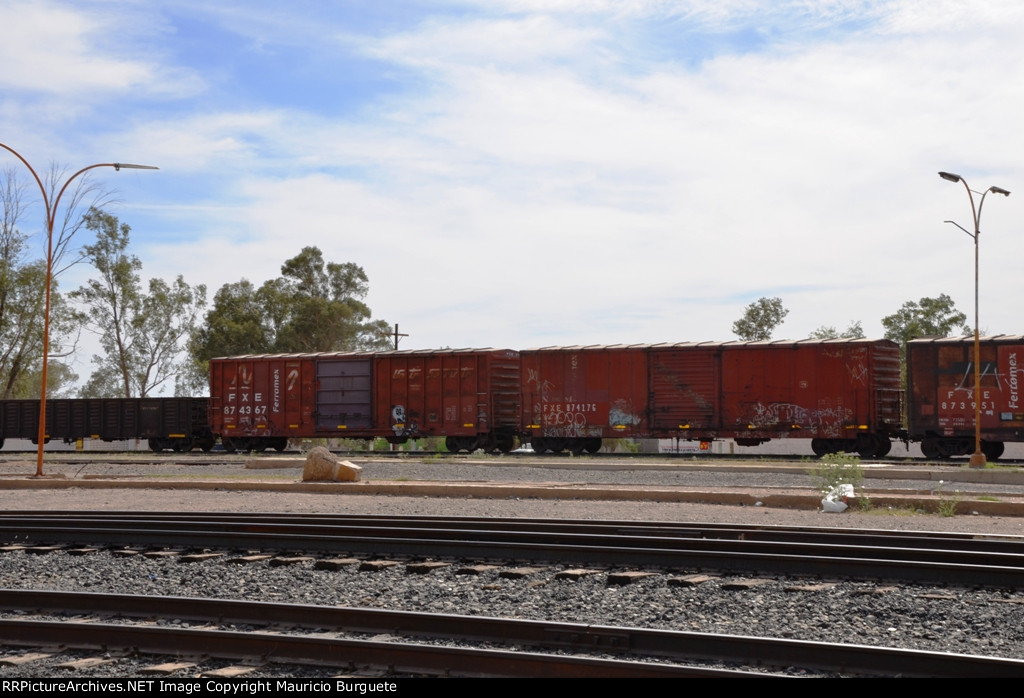 FXE Box Cars ex NdeM in Benjamin Hill