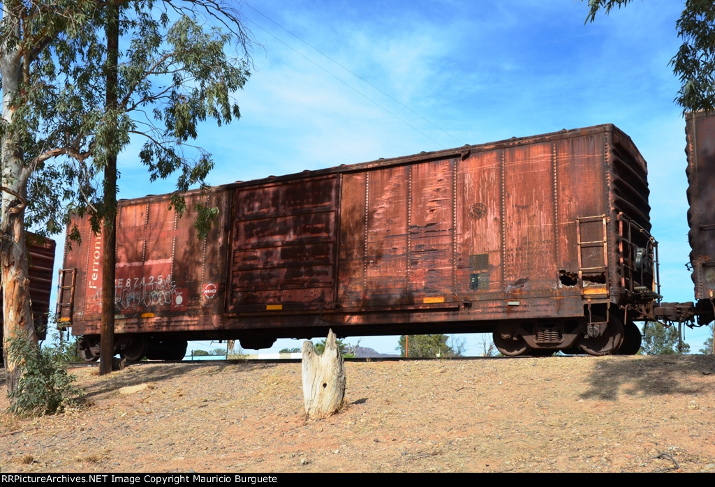 FXE Box car ex NdeM with graffiti
