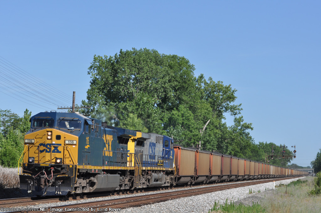 CSXT 116 On U 934 -26 Northbound
