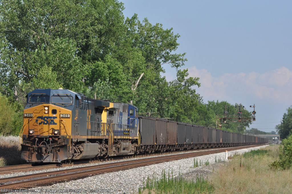 CSXT 349 On CSX T 801 Northbound
