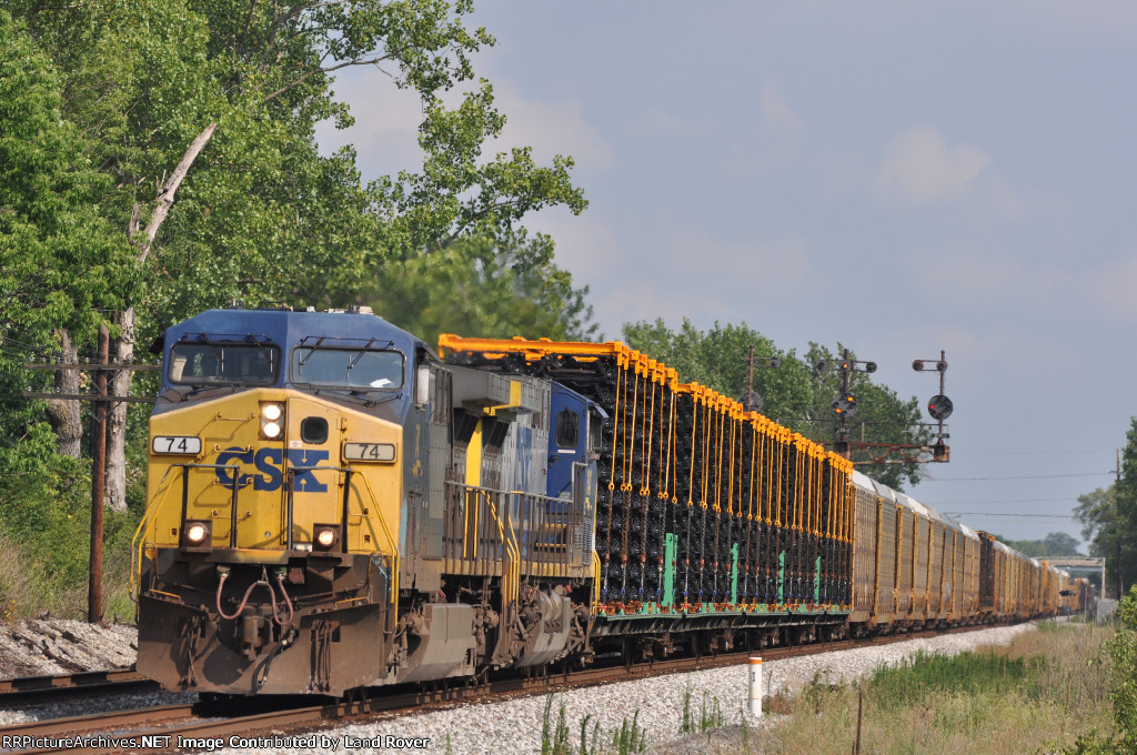 CSXT 74 On CSX Q 512 Northbound