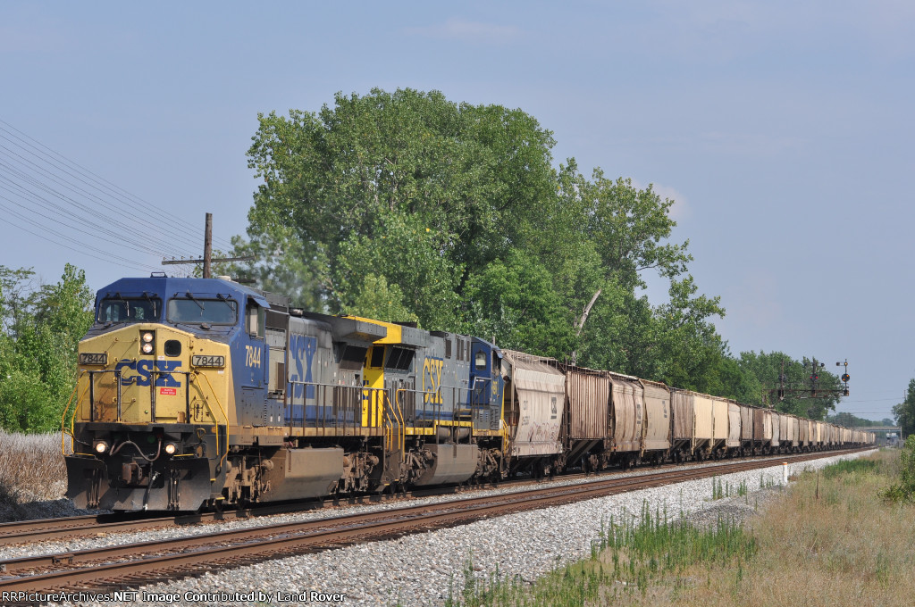 CSXT 7844 On CSX G 868 Northbound