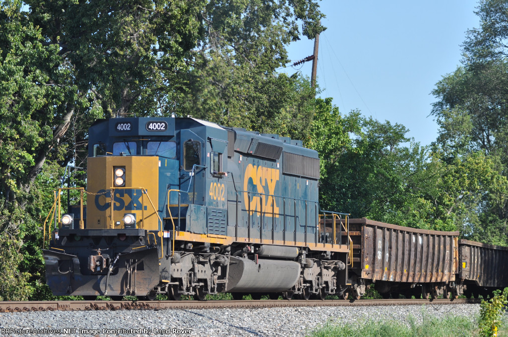 CSXT 4002 On CSX J 783 Eastbound